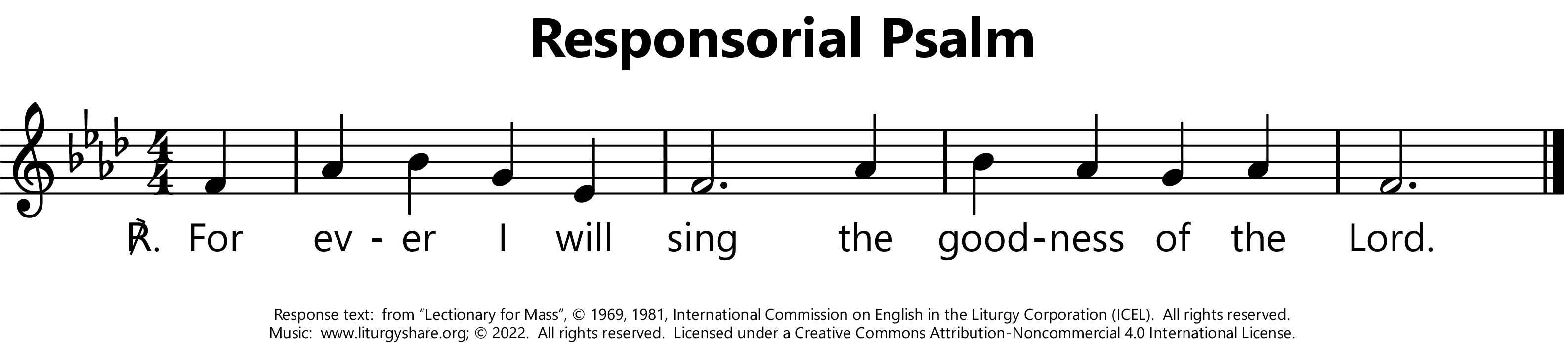 4th Sunday of Advent: Responsorial Psalm, Year B